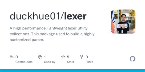 Github Duckhue01lexer A High Performance Lightweight Lexer Utility