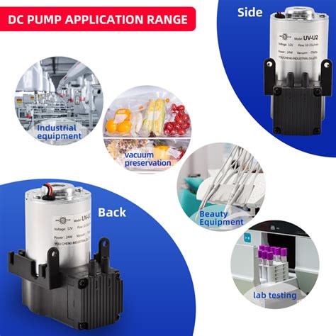 Vn U2 12v 24v 220v 13w~24w Single Head Dc Negative Pressure Dc Vacuum