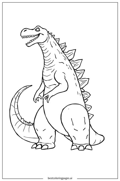 25장의 고질라 색칠공부（무료 Pdf 및 Png 인쇄용）