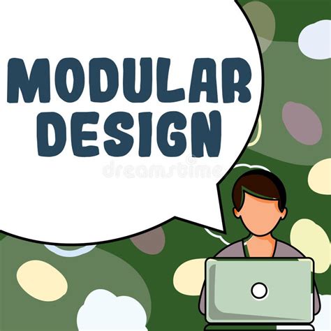 Conceptual Display Modular Design Business Concept Product Designing To Produce Product By