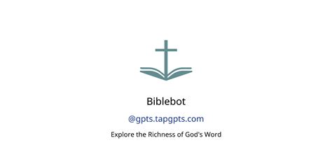 Biblebot Gpts Features And Functions Examples And Prompts Gpt Store