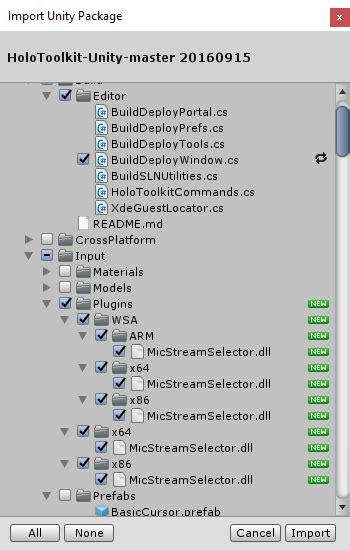 hololens this is the right way to work with unity packages and holotoolkit el bruno