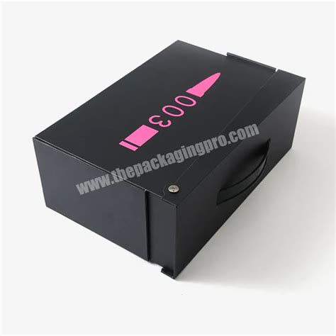 Custom Logo Black Luxury Cardboard Paper Sex Toys Magnetic Packaging