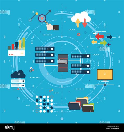 Network Server Of Computers And Business Intelligencedatabase Security