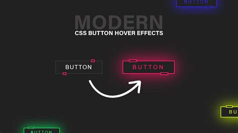 Modern Css Glowing Button Hover Effects Easy Web Learner Youtube