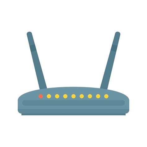 Premium Vector Computer Router Icon Flat Illustration Of Computer