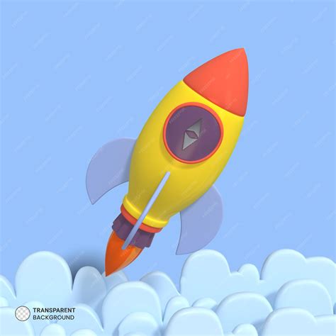 Free Psd Spaceship Rocket Icon Isolated 3d Render Illustration