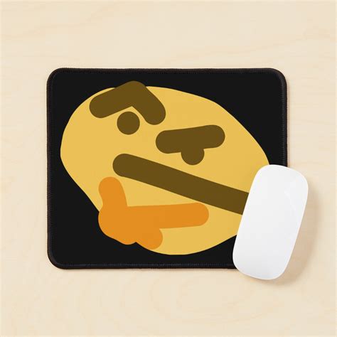 Thonking Thinking Emoji Face Meme Thonk Sticker For Sale By Fomodesigns Redbubble
