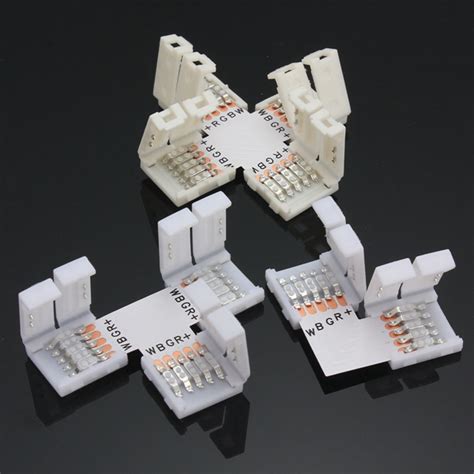 5 Pin 10MM 3 Shape PCB Connector For RGBW LED Strip Light Connection Alexnld Com