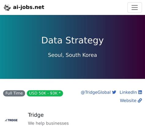 Hiring Data Strategy In Seoul South Korea Raimljobs