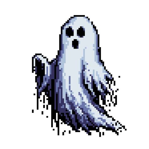 Ghost Creepy Ghost Pixel Icon Arcade Game Icon 8 Bit Character