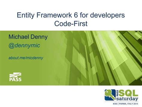 Entity Framework 6 For Developers Code First Ppt