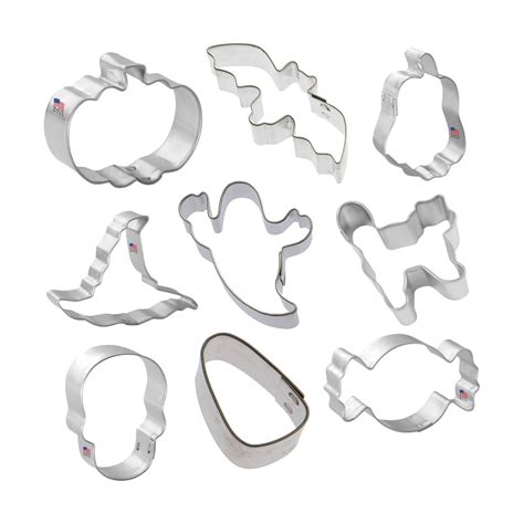 9 Piece Mini Spooky Halloween Cookie Cutter Set The Cookie Cutter Shop