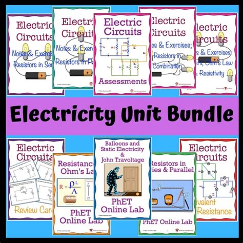 Electricity And Electric Circuits Complete Unit Bundle By Step By Step