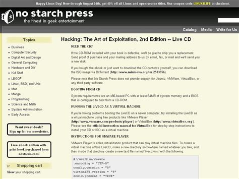 hacking the art of exploitation live cd mac renewhybrid