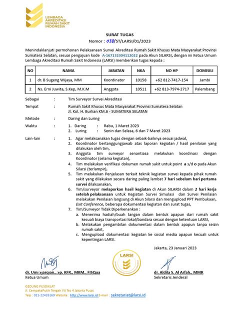 038 St Survei Dr Sugeng Erni Rumah Sakit Khusus Mata Masyarakat