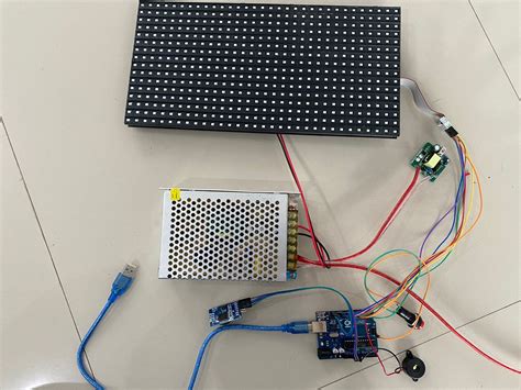Timer Countdown Interface P10 Alarm Arduino