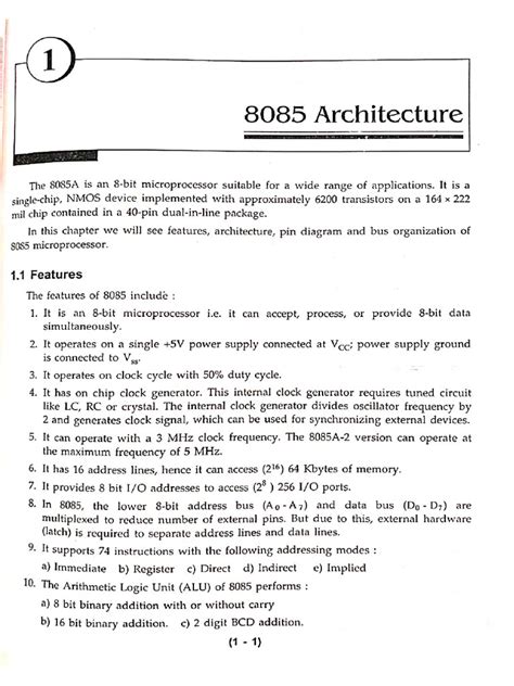 Microprocessor 1 Pdf