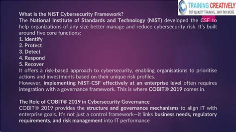 Ppt Strengthening Cybersecurity Governance Implementing The Nist Cybersecurity Framework Using