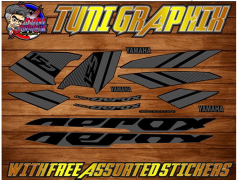 Aerox 155 V1 Stock Decals 001 More Colors Lazada Ph