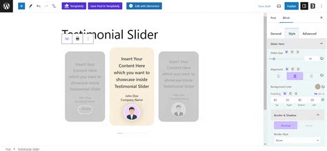 New Block Testimonial Slider For Gutenberg Your Path To Gain Trust And Sales Essential Blocks