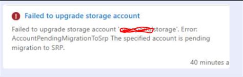 Error Accountpendingmigrationtosrp The Specified Account Is Pending