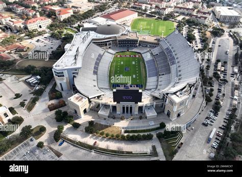 A General Overall Aerial View Of Amon G Carter Stadium At Texas