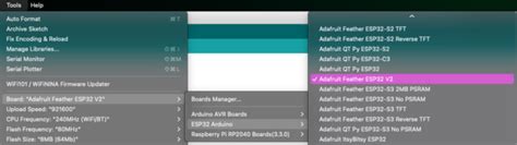Arduino Ide Setup Adafruit Esp32 Feather V2 Adafruit Learning System
