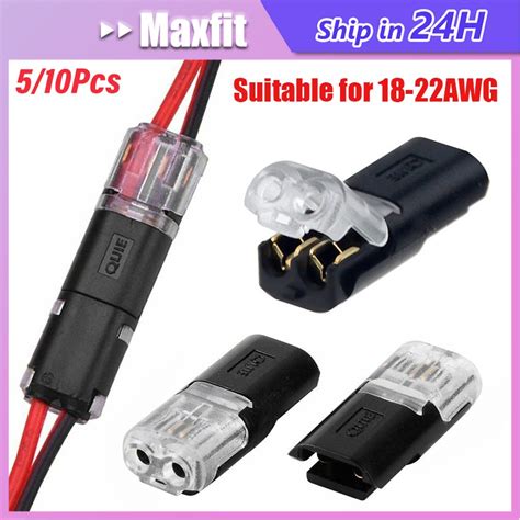 Jual 10pcs Soket Socket Kabel 2 Pin Konektor Kabel Listrik Soket Terminal Quick Connector Untuk