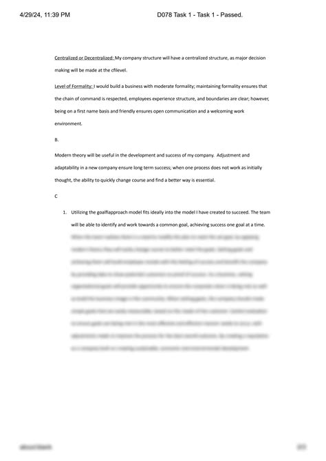 SOLUTION D Task Task Passed Studypool