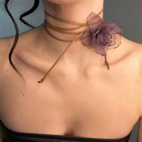 Flower Choker Necklace Artofit