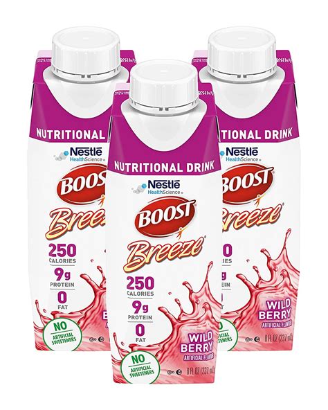 Boost Breeze Clear Fruit Liquid Nutrition Drink Orange And Wild Berry