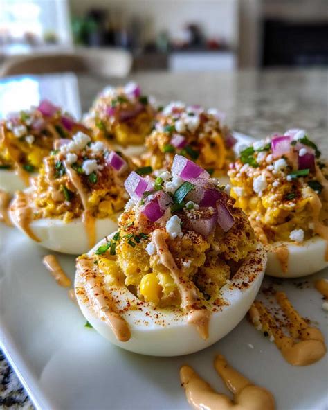 Elote Deviled Eggs 12 Fiesta Delights Forkful Heaven