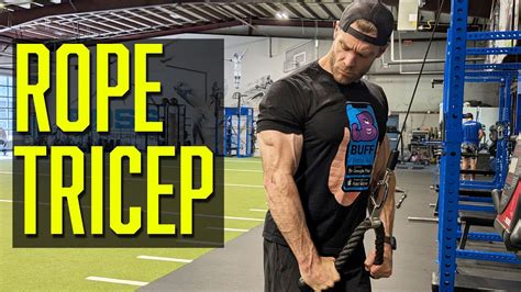 How To Perform Cable Rope Pushdown Triceps Exercise Tutorial Youtube