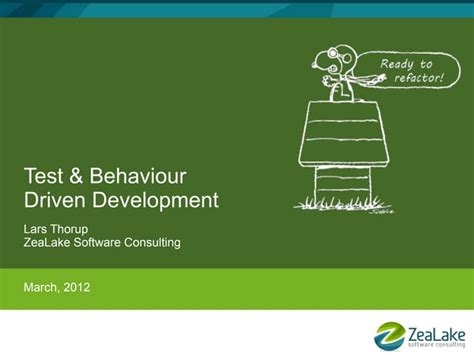 Test And Behaviour Driven Development Tddbdd Pdf
