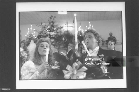 Actor John Voldstad W Wife Kellye Fowler Blowing Out Candles During News Photo Getty Images