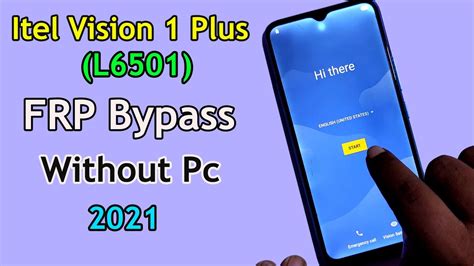 Itel Vision 1 Plus FRP Bypass Itel L6501 Google Account Remove YouTube