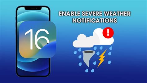 Ios How To Enable Severe Weather Notifications On Iphone Ios Severe Weather Notifications