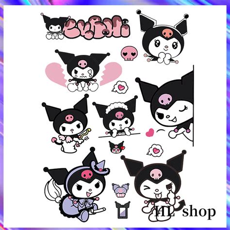 Hl Cute Sticker Kuromi Cartoon Sticker Waterproof Car Sticker Car