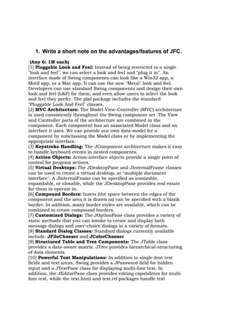 Pdf On Java Jfc Concept Pdf Programming Languages Computing