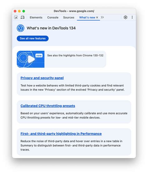 Whats New Overview Chrome Devtools Chrome For Developers