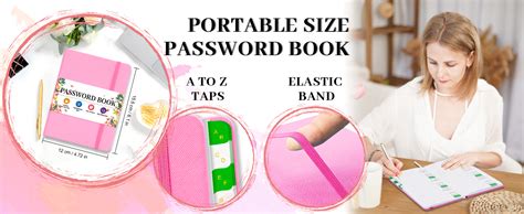 Password Books Small Password Keeper Book With Alphabetical Tabs Hardcover Password Notebook