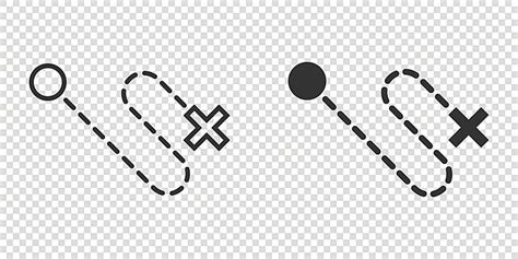 Cartoon Map Pin For Gps Navigation Concept Marker Route Pointer Vector Marker Route Pointer