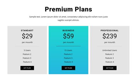 Premium Plans Html Template By Nicepage