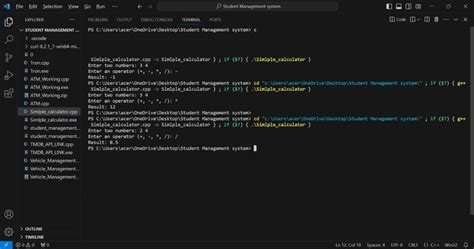 Simple Calculator Using Switch Cases And Different Operators In C Vinayakagarwal