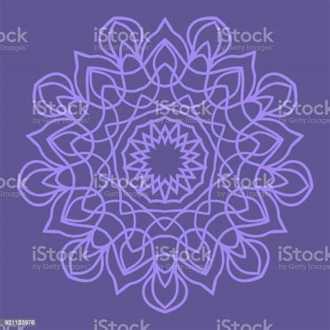 름 장식 꽃 벡터 모양입니다 보라색 꽃 만다라입니다 벡터 일러스트 레이 션 0명에 대한 스톡 벡터 아트 및 기타 이미지 0명 꽃 식물 낙서 드로잉 Istock