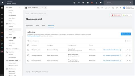 Customizable Game Matchmaking Software Service Unity