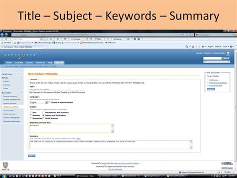 Step 1 Creating A Connexions Module From A Word Document By Openstax