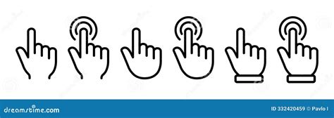 Cursor Icon Vector From Selection And Cursors Collection Thin Line