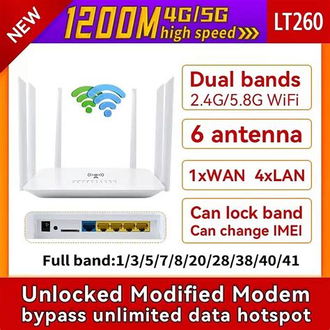 LATEST G GT Modem Router Bypass Unlimited Hotspot G LTE MOD WiFi Modified Unlocked CPE